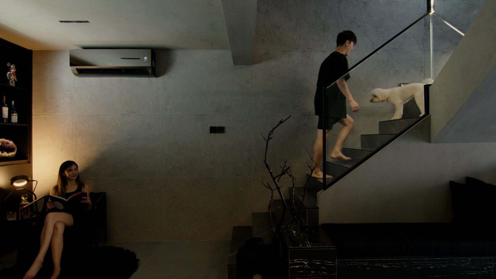 Inside A Striking Modern Brutalist HDB Maisonette Home