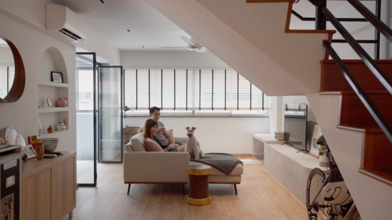 Inside An Unusual $90k Overhaul Of A HDB Maisonette With A Bold ...