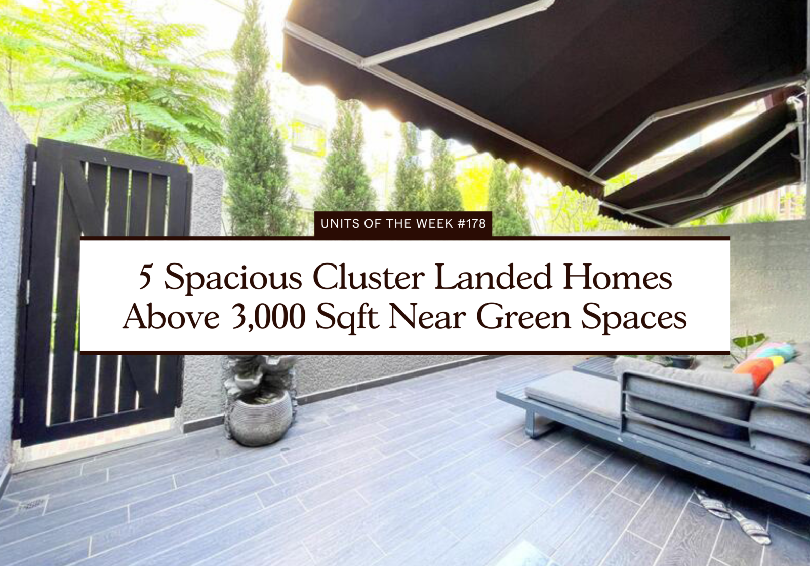 5 Spacious Cluster Landed Homes Above 3,000 Sqft Near Green Spaces