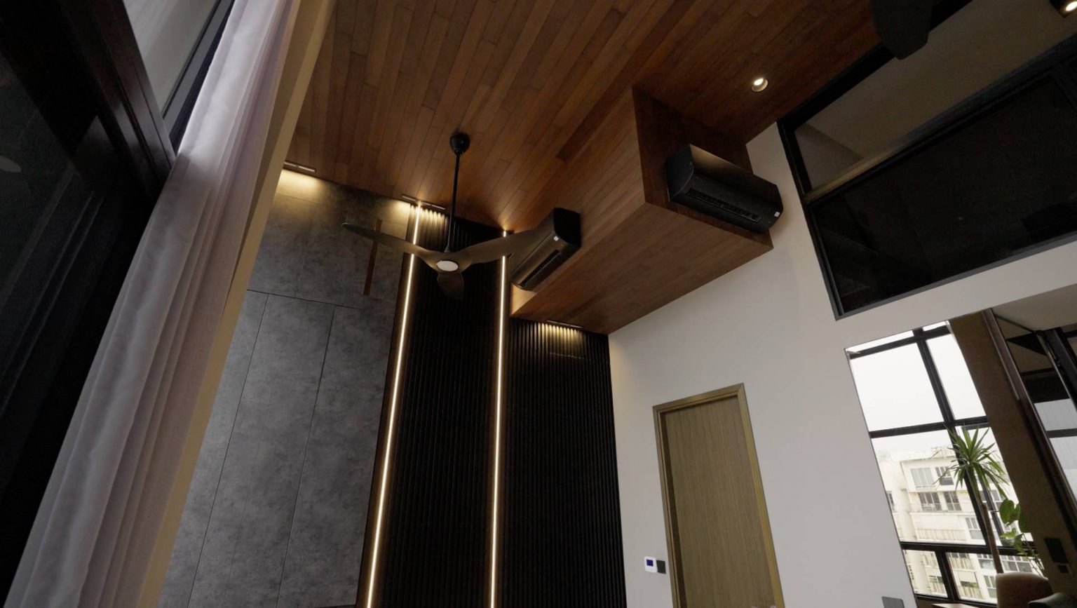 Inside A Luxurious Modern Penthouse With A 4.6m High Ceiling