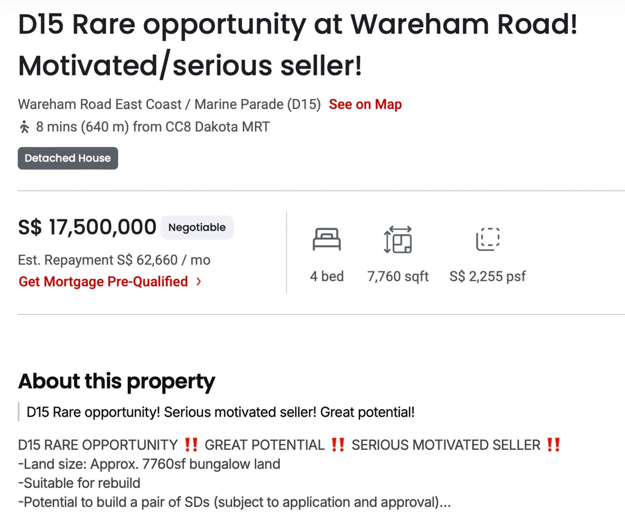 What $11.3 Million Buys You In Katong: A Closer Look At Prime Freehold ...