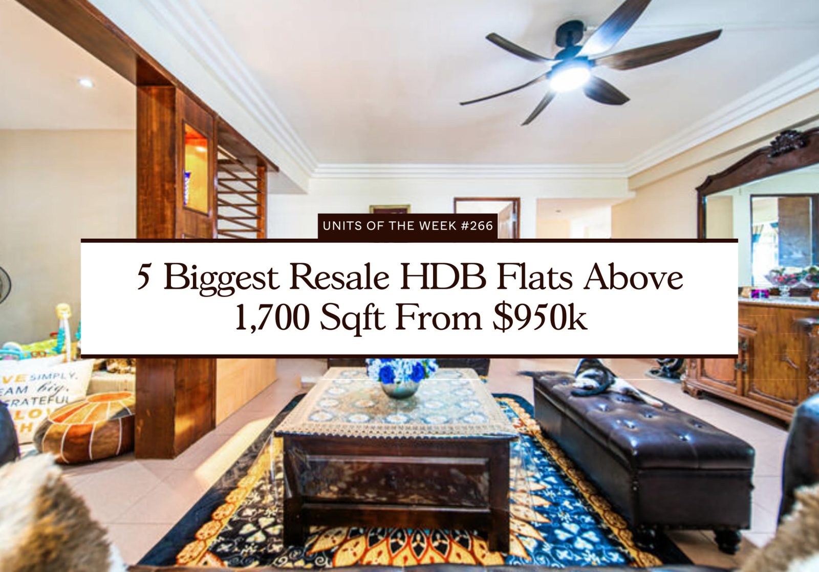 5 Biggest Resale HDB Flats Above 1,700 Sqft From $950k